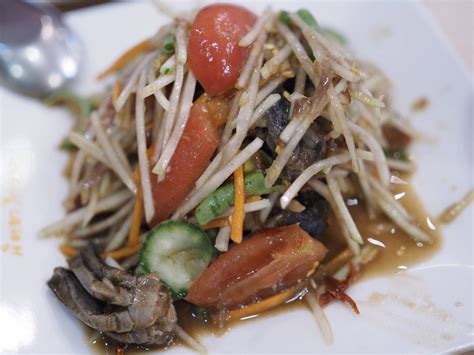 ตำปูปลาร้า ร้าน นิตยาไก่ย่าง รังสิต คลอง 2 ธัญบุรี