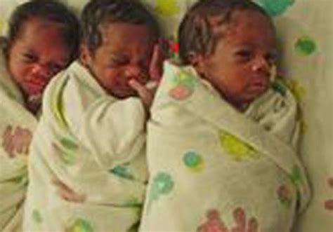 Newborn Triplets In Hospital