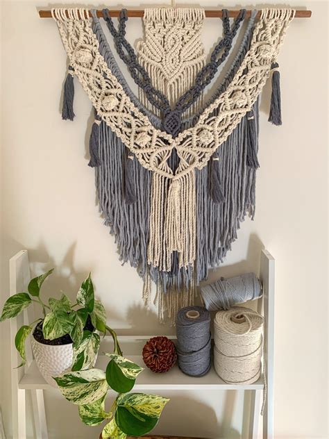 Macrame Pattern Macrame DIY Tutorial PDF Pattern Photo Guide Instructions Tapestry Macrame