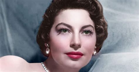 Ava Gardner Colorized Undated Rare Photo Possibly Mid 1950s