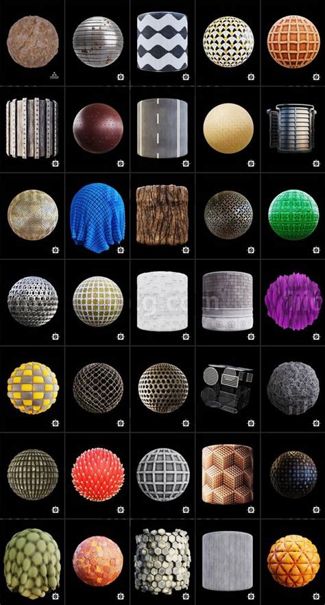 3DTextures me 35 个新的4k纹理贴图 Substance Painter Designer 文件 3D模型 雕刻笔刷