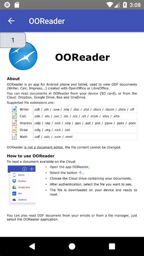 OOReader Android Apps On Google Play