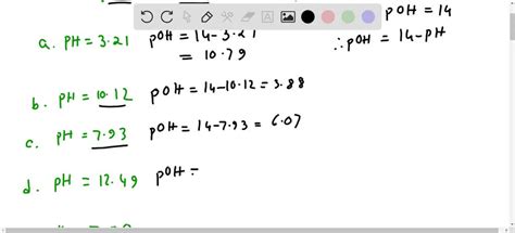 Solved Which Solution Below Has The Highest Concentration Of Hydroxide
