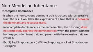 Sci Non Mendelian Inheritance Patterns Pptx