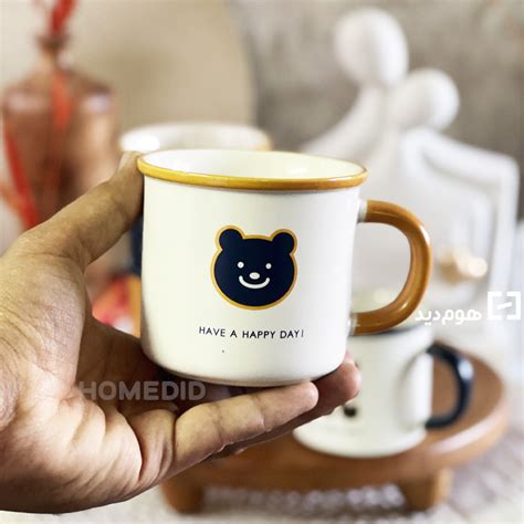 ماگ سرامیکی مدل تدی همراه با نوشته هوم دید