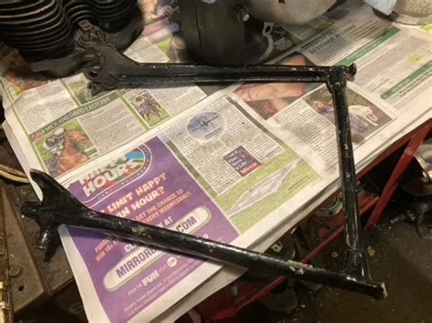 Vintage 1930s Amc Ajs Matchless Rigid Motorcycle Rear Stand £100 00
