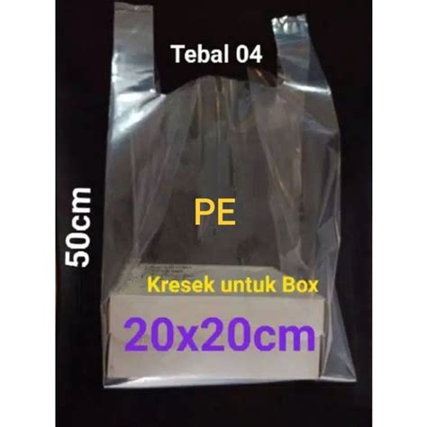 Jual Kantong Plastik Pe Tebal Bening Dus 20x20 Cm Shopee Indonesia