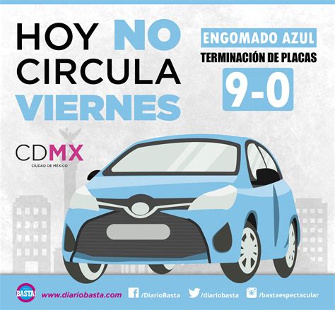 Programa Hoy No Circula Para Este Viernes De Marzo Diario Basta