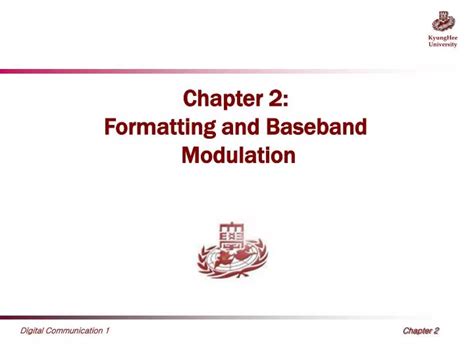 PPT Chapter Formatting And Baseband Modulation PowerPoint Presentation ID