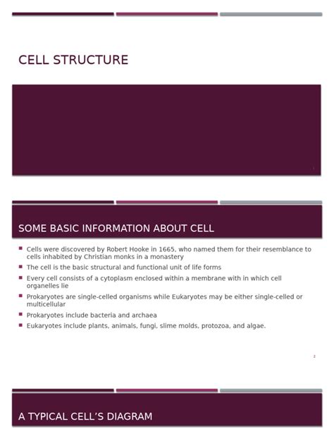 Lecture 01 Cell And Organelles Pdf
