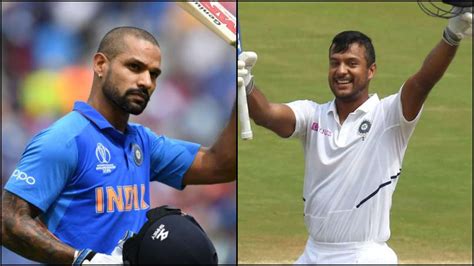 Ind Vs Wi Mayank Agarwal Likely To Replace Injured Shikhar Dhawan In Odis
