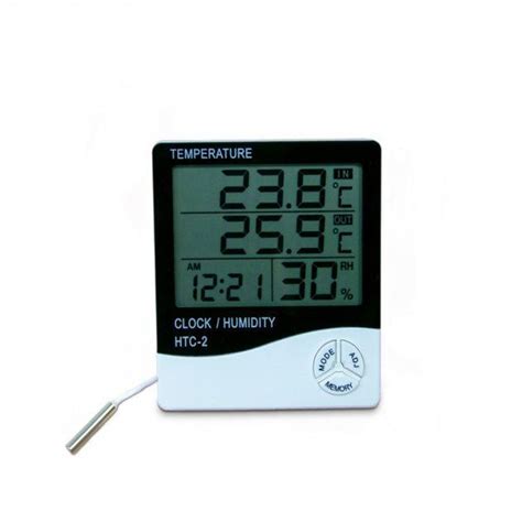 ᐉ Термогігрометр з будильником Htc 2 Білий Чорний 9416179 • Краща ціна в Києві Україні