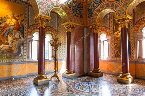 Interior Of The Neuschwanstein Castle In Germany Stock Editorial