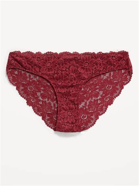 Mid Rise Lace Bikini Underwear Old Navy