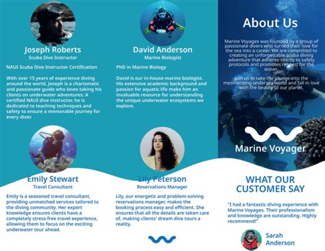 Scuba Diving Brochure Template Mycreativeshop