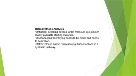 Organic Synthesis And Retro Synthesis Pptx