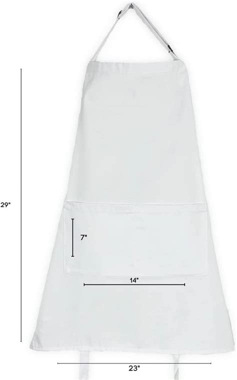 Kaufman Adjustable Bib Kitchen Gardening Apron With Two Front Pockets