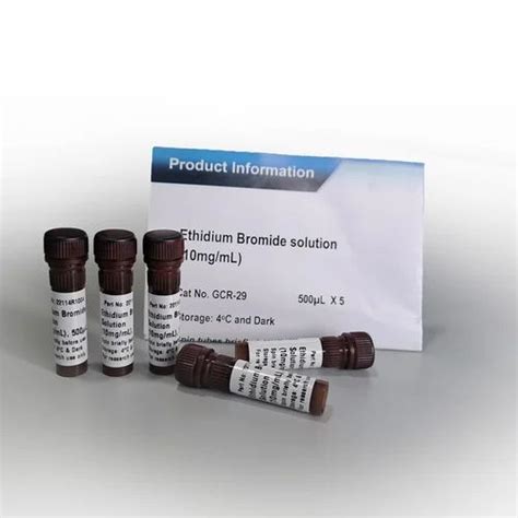 Ethidium Bromide Solution 10mgml Grade Standard Lab Grade At