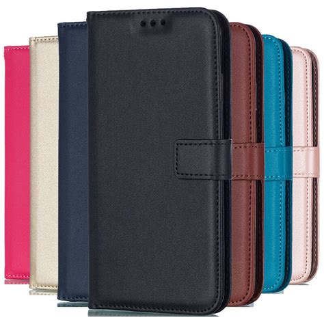 Funda De Cuero De Color Liso Para Huawei P8 P9 P10 P20 P30 P40 Lite Pro