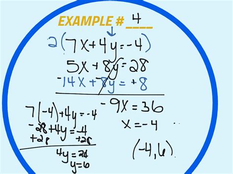 Elimination Math Algebra Systems Of Equations Showme