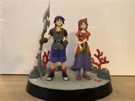 Chrono Cross Diorama Figures Serge And Leena Banpresto Official Pvc