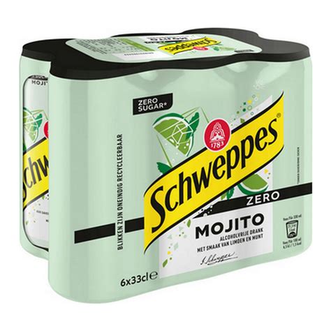 Schweppes Mojito Zero Blik 24 X 33 Cl Kopen • Dropwinkeleu