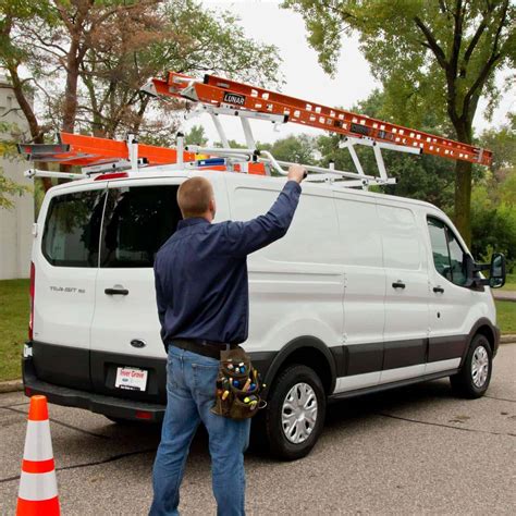 Ergorack Double Side Drop Down Ladder Rack Ford Transit 2015 Present
