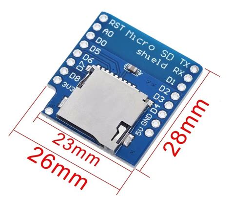 Модуль Micro Sd для Wemos D1 Mini купить в интернет магазине в Москве
