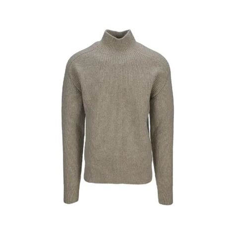 葆蝶家bottega Veneta 灰米色 Overwash 插肩高领罗纹针织上衣 21a680133v1fd0 小迈步海淘品牌官网