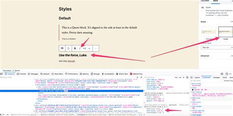 Large Quote Style Should Not Be Set To Italic In The Core · Issue