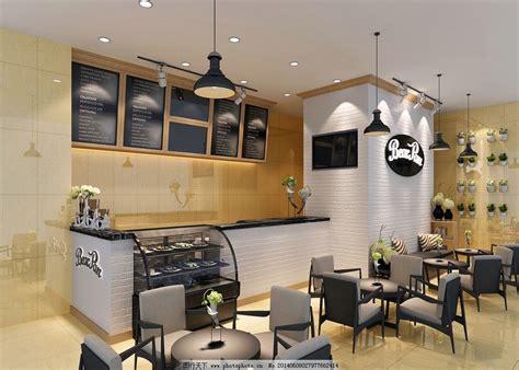 奶茶店效果图图片 室内设计 环境设计 图行天下图库