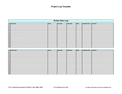 49 Great Action Item Templates Ms Word Excel Templatelab Agenda And Action Items Template
