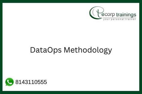 Dataops Data Operations Methodology Training Hyderabad India Ecorp