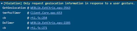 [violation] only request geolocation information in response to a user