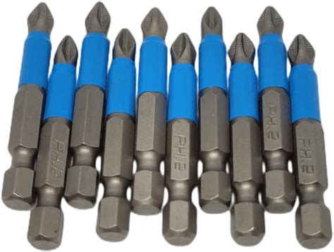 Xmhf 7pcs Ph2 Magnetic Anti Slip Phillips Screwdriver Bit Set For Impact Driver Power Tool 1 4