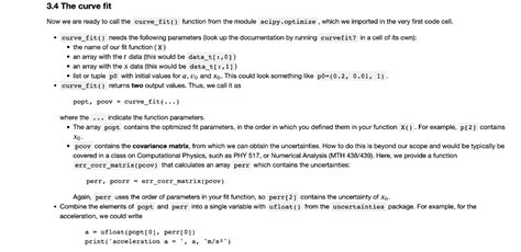 34 The Curve Fit Now We Are Ready To Call The