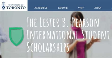Lester B Pearson International Student Scholarships For Shs Graduates