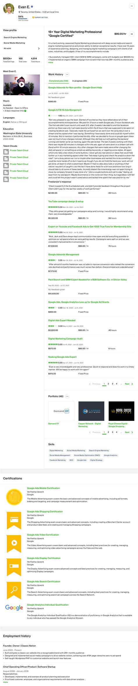 9 Upwork Profile Examples That Will Help You Get Clients Upwork