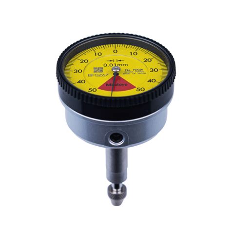 Mitutoyo 1960a 0 01mm Back Plunger Lug Back Shockproof Dial Indicator 0 1mm Dml