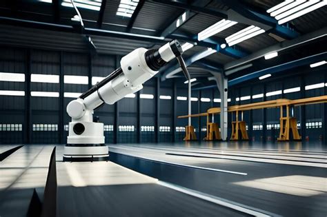 Premium Photo Robot Arm Cnc Automation Handling System For Industrial Manufacturing