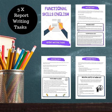 Functional Skills English Gcse Report Writing 3x Practice Report