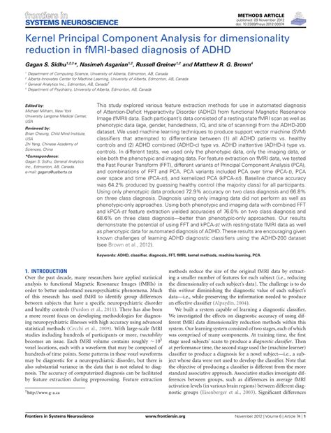 Pdf Kernel Principal Component Analysis For Dimensionality Reduction