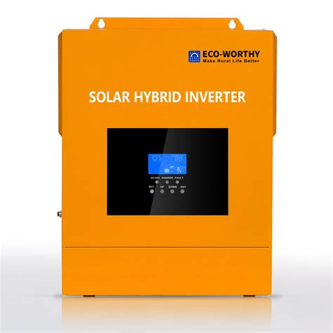 Buy ECO WORTHY 3500W Solar Hybrid Inverter 48V DC To 110V 120V AC Pure