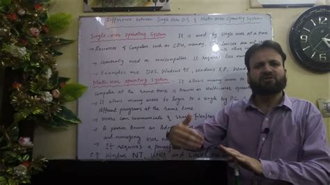 Single User Operating Systems And Multi User Operating Systems With