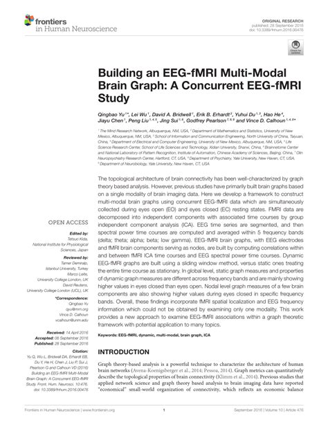pdf building an eeg fmri multi modal brain graph a concurrent eeg