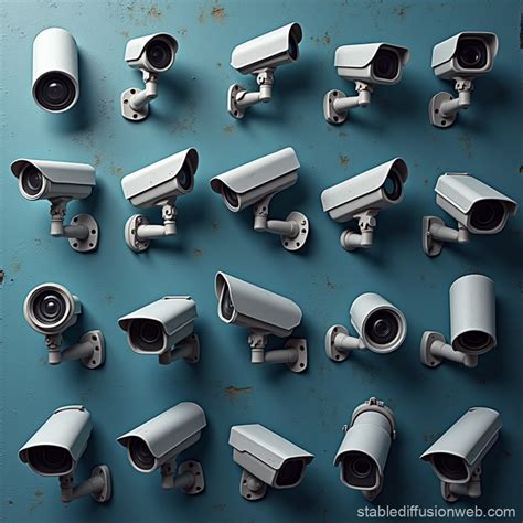 Multiple Cctv Cameras Front Page Design Stable Diffusion Online