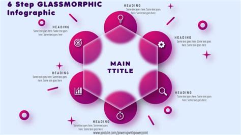Download PowerPoint 6 Step Rounded Rectangle Infographic 41 PowerUP With POWERPOINT