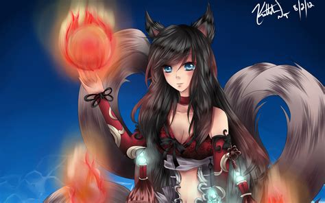 Ahri Vastaya League Of Legends HD Wallpaper By Kathleneee