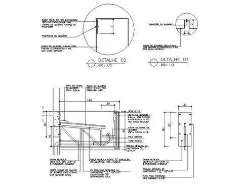 Metallic Gate Constructive Structure Cad Drawing Details Dwg File Cad Drawing Cad Gate