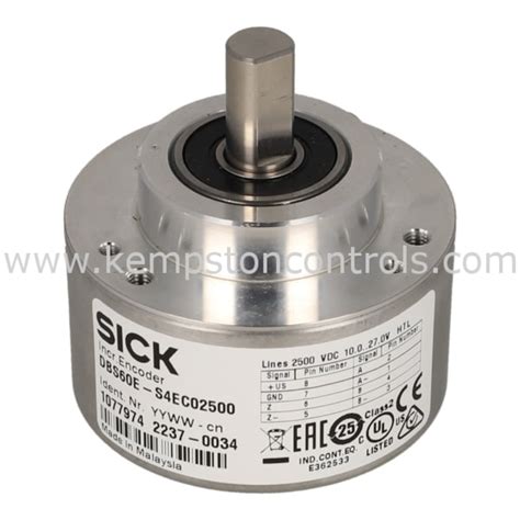 Sick Dbs60e S4ec02500 Sick Incremental Encoder 2500ppr 10 27v Htl Push Pull M12 8 Pin Conn